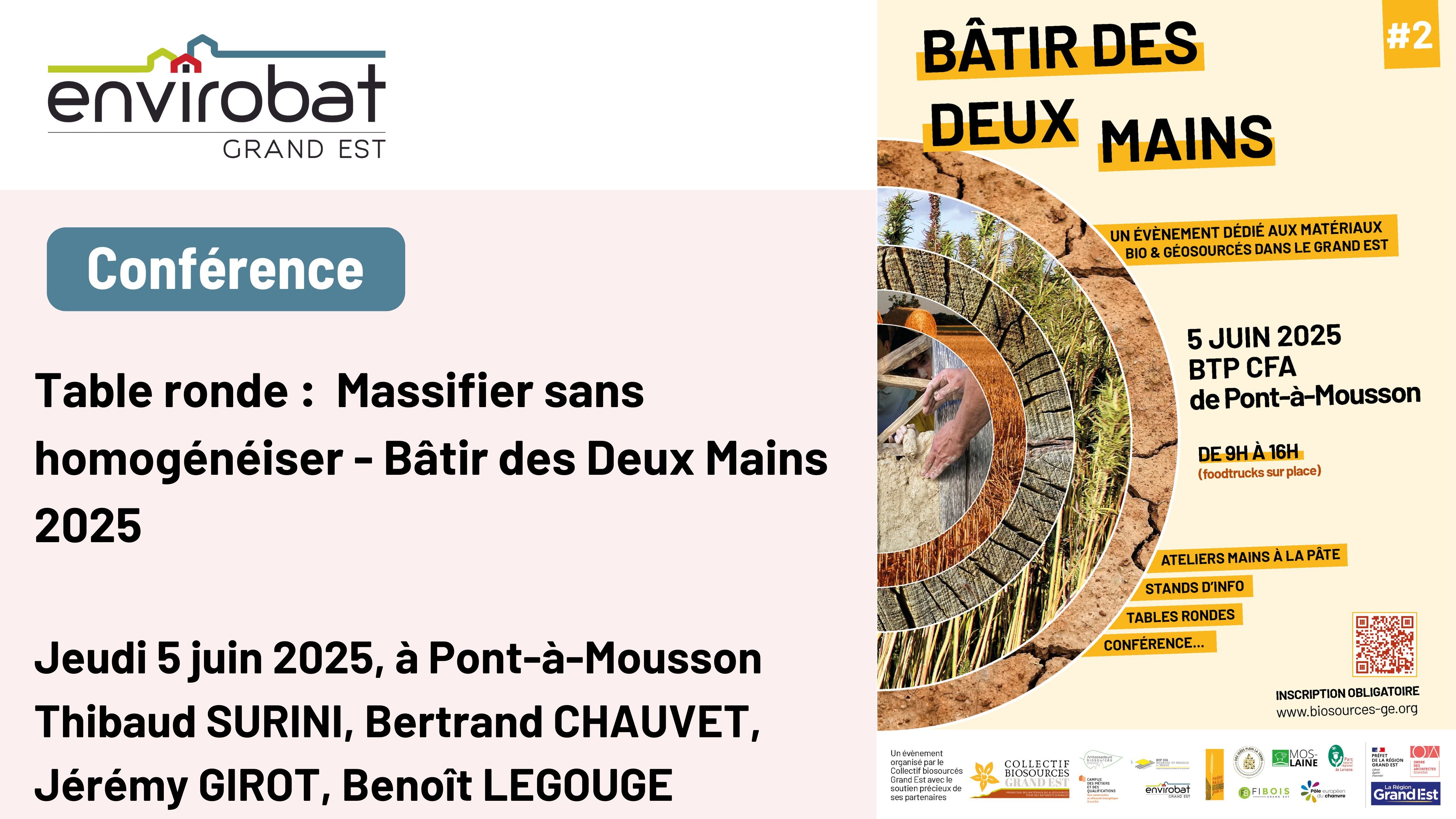Replay - Table ronde | Massifier sans homogénéiser - Bâtir des Deux ...
