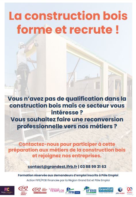 15/09/2022 | Formation préparatoire aux métiers de la construction bois ...